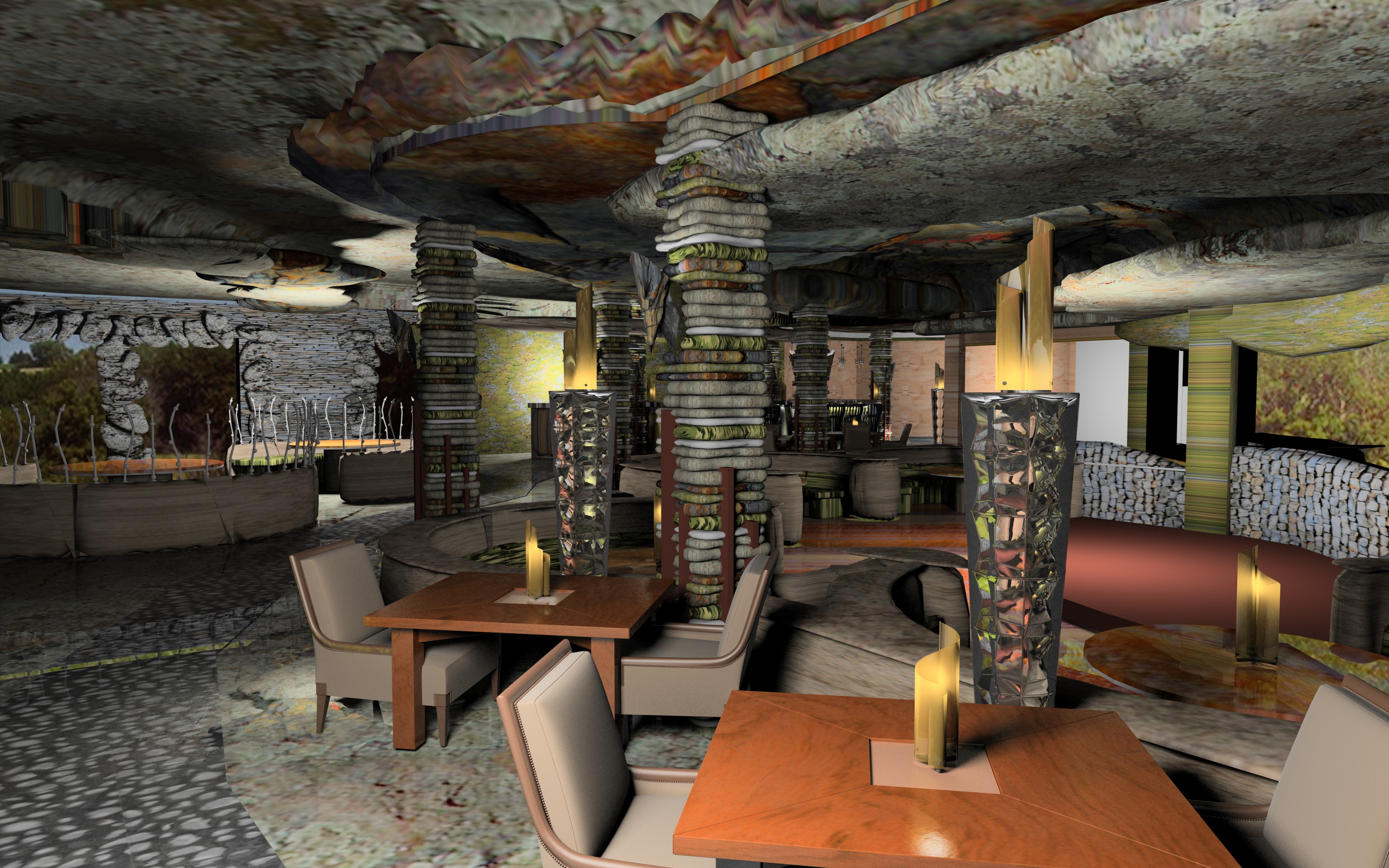 Cave Restaurant, Oman by Vic Nopuente at Coroflot.com