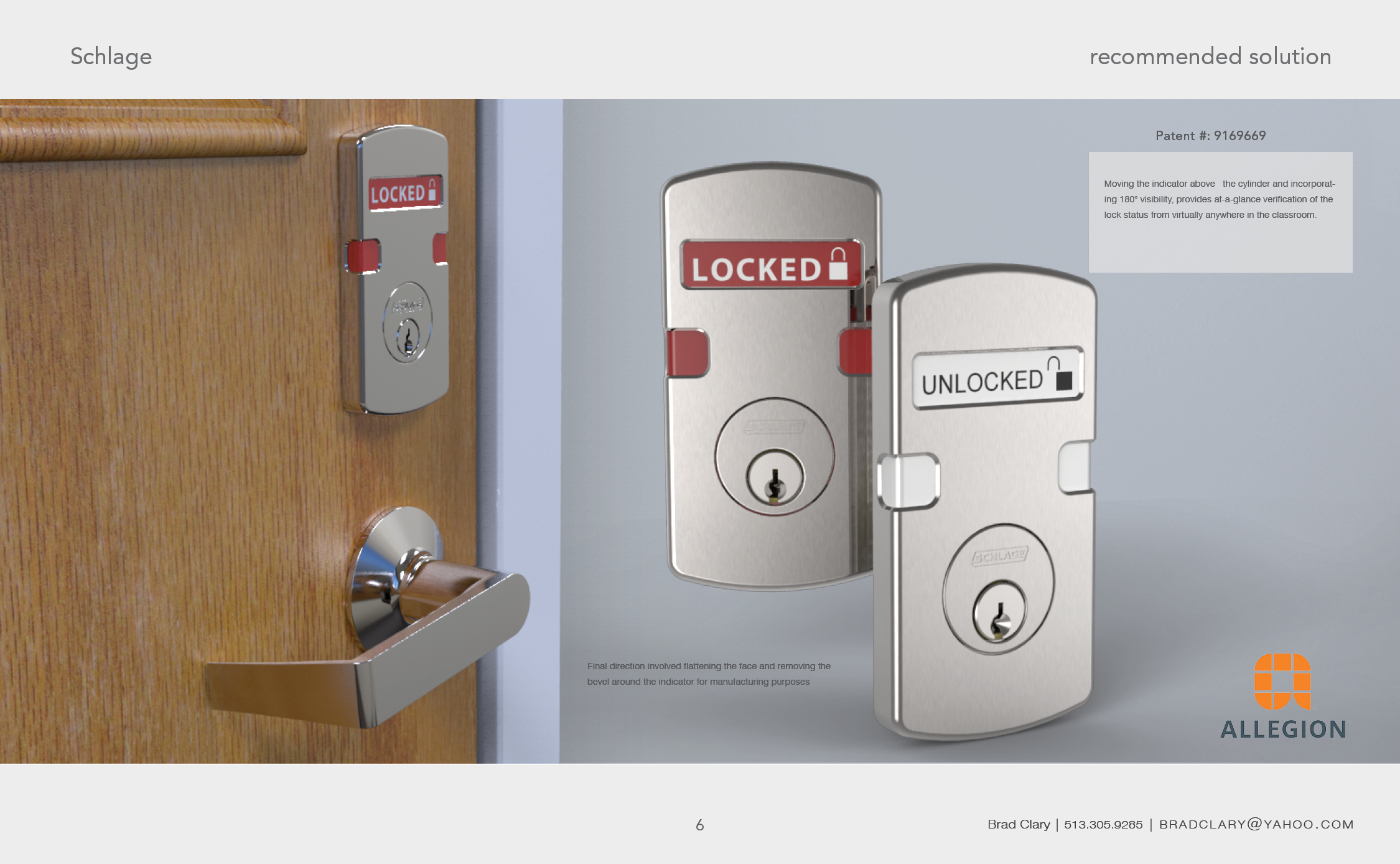 Classroom Security: 180 degree Lock Status Indicator by Brad Clary at ...
