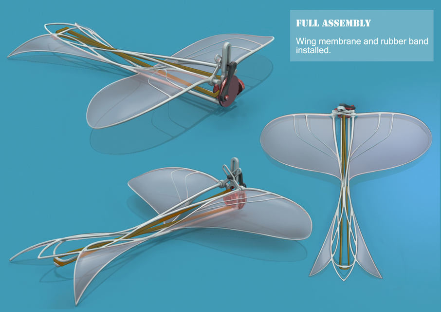 3D Printable Ornithopter - Toy Design Competition Entry by Sam Hodgson ...