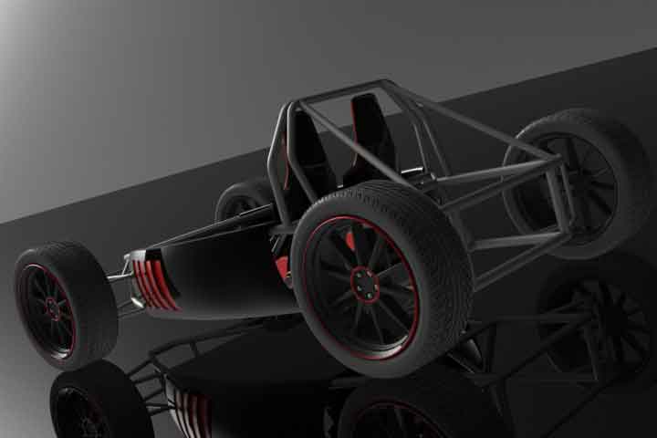 Rocket kit car side panel design by Justin Flack at Coroflot.com