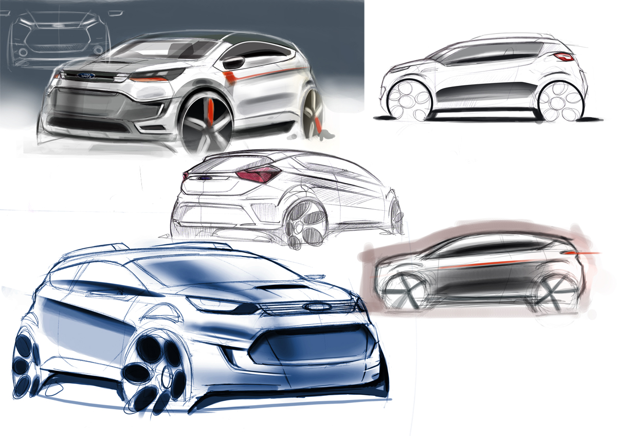 Ford sketches by Ronni Knorre at Coroflot.com