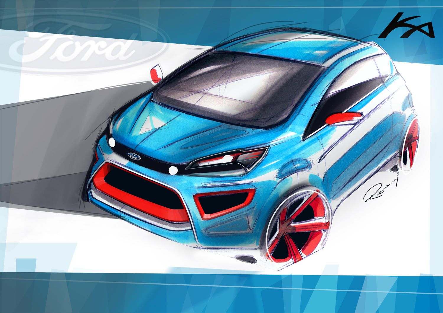 Ford sketches by Ronni Knorre at Coroflot.com