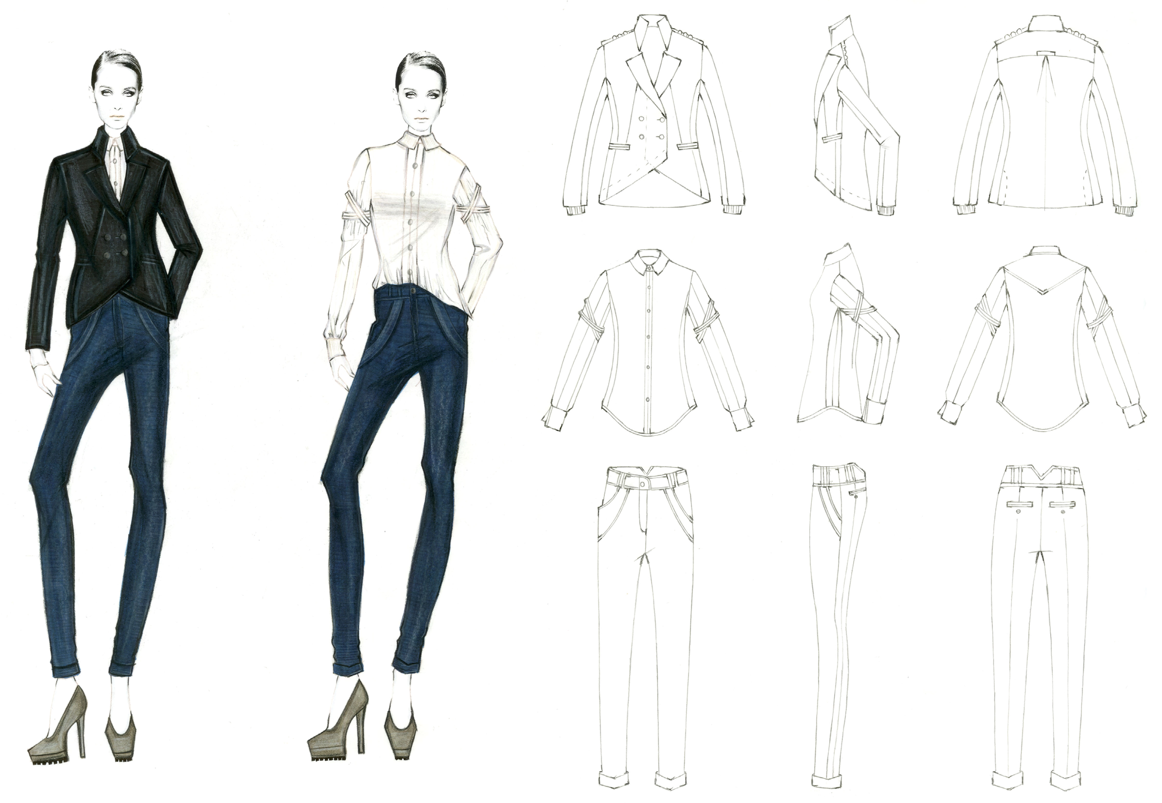Introduction to Tailoring Illustration Project by Michelle Chan at ...