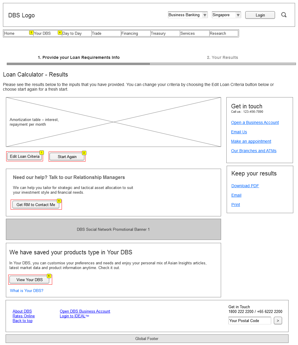 Wireframes - Business Banking by Abhijit Karnik at Coroflot.com