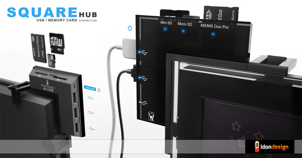 Square Hub by idondesign- industrial design services at Coroflot.com