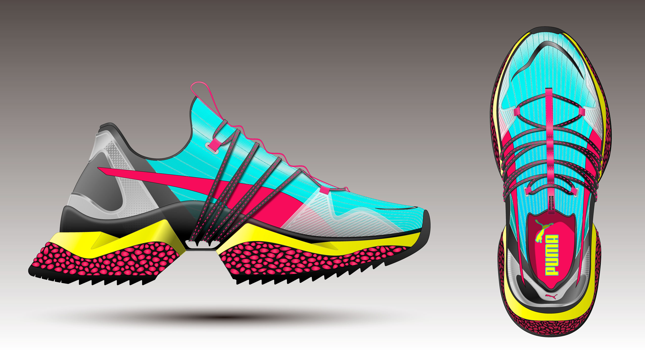 Puma running shoes concept. by sang bum cho at Coroflot.com