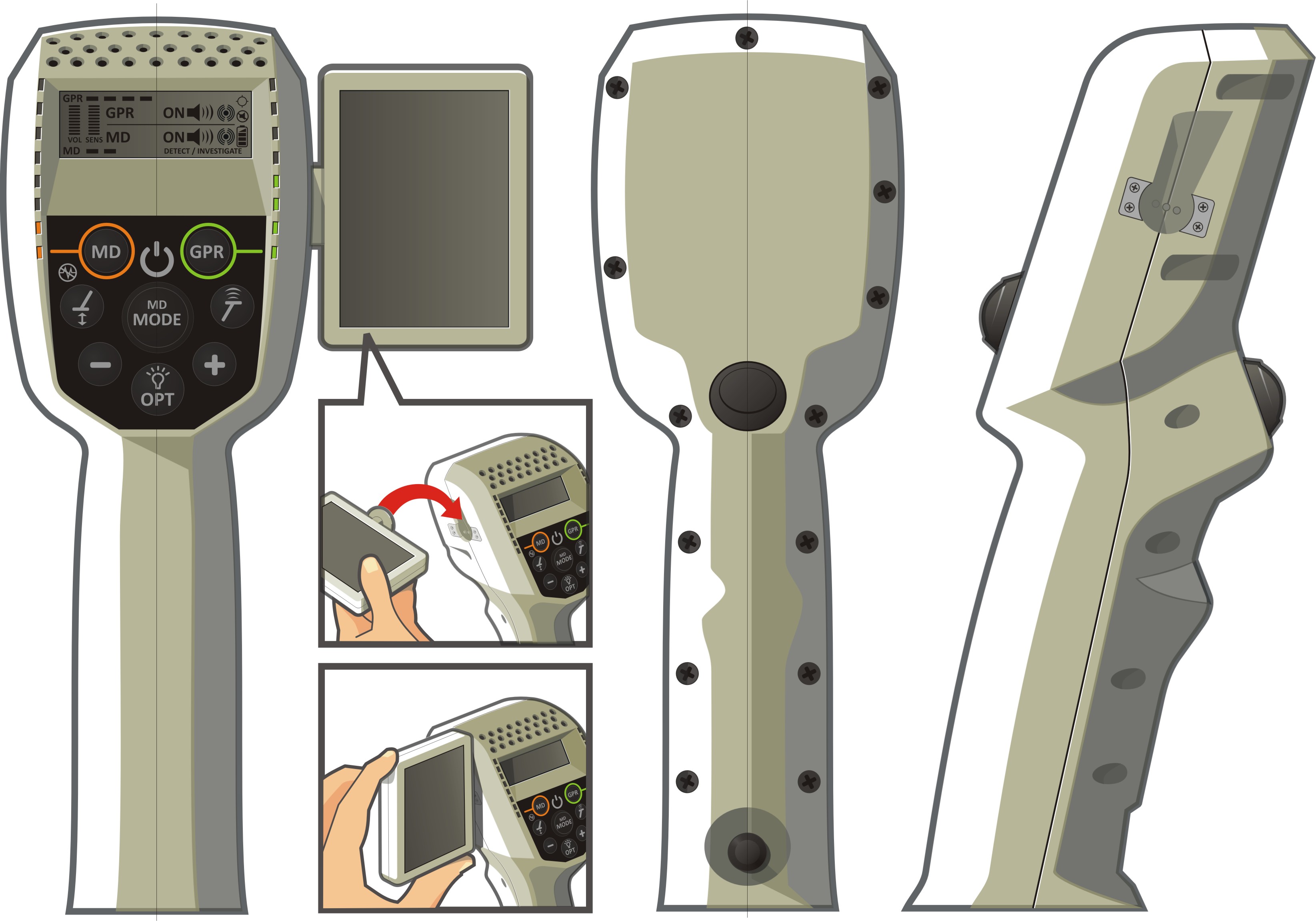 Compact Mine Detector Interface by Duane de Gruchy at Coroflot.com