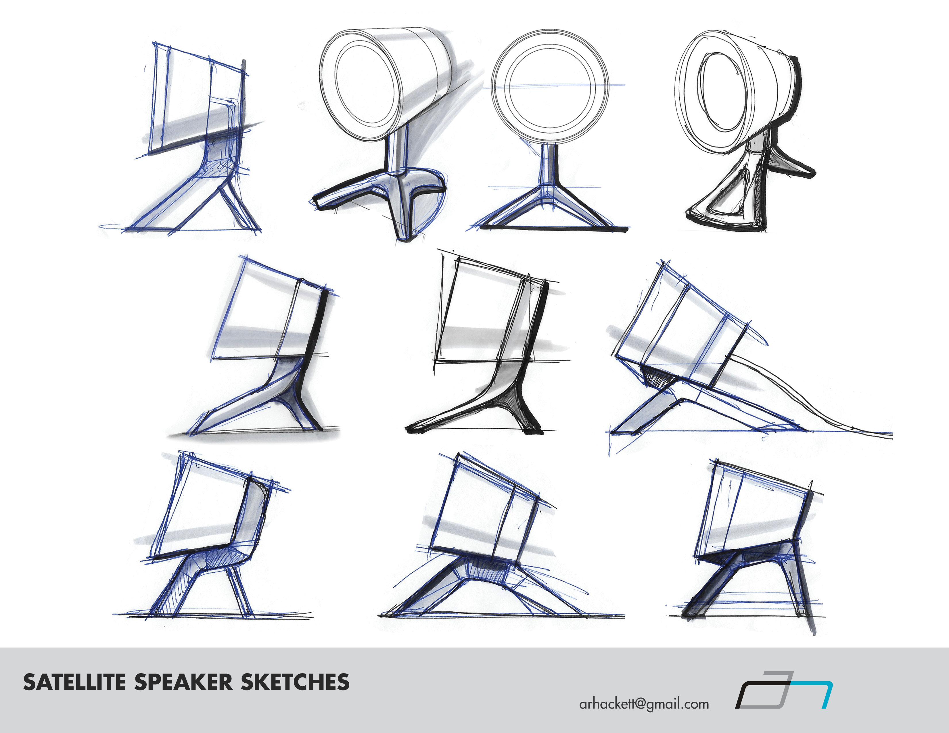 Speaker Sketches by Alan Hackett at Coroflot.com