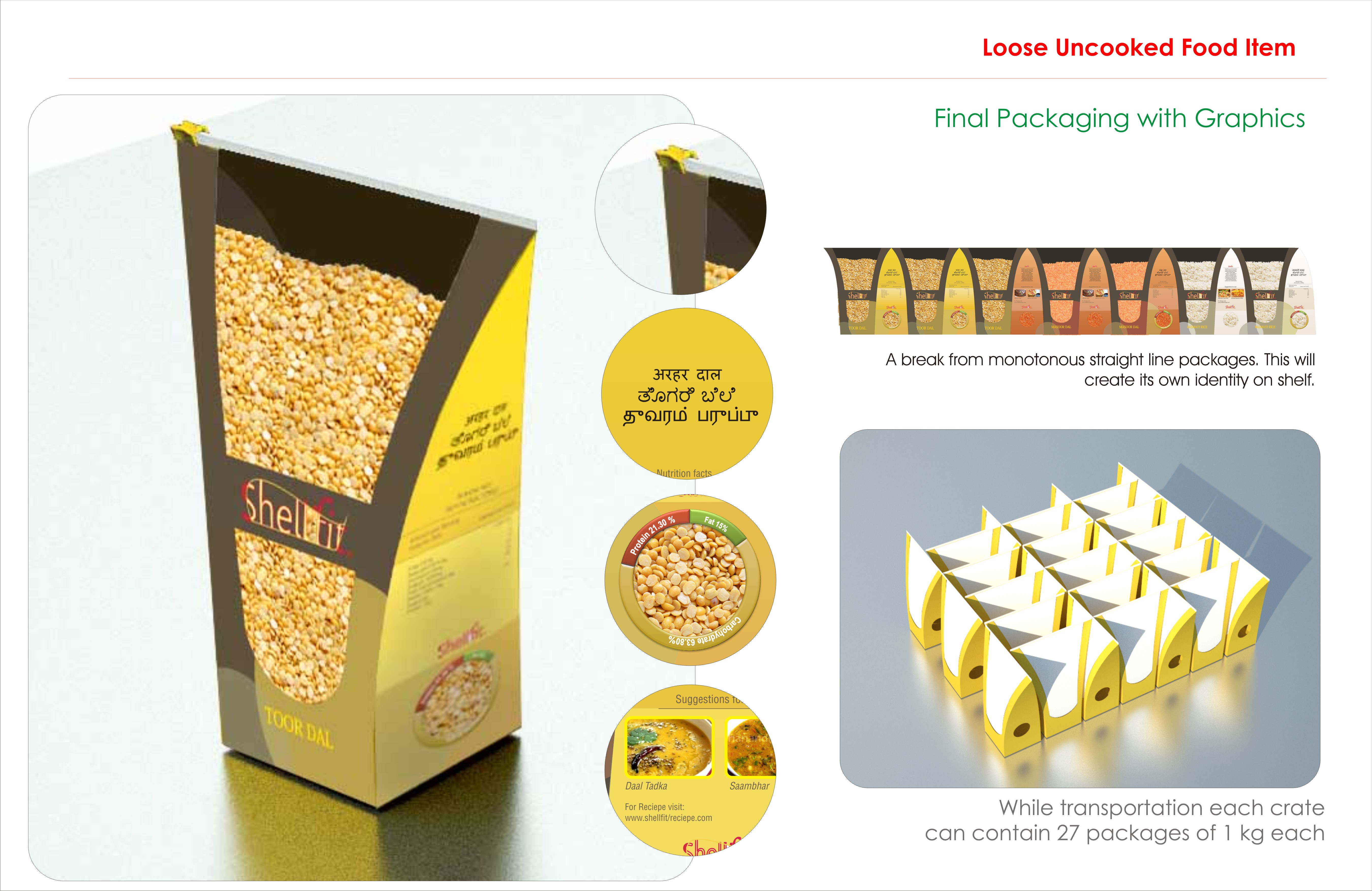 Packaging pulses/rice,etc. by Neha Jha at Coroflot.com