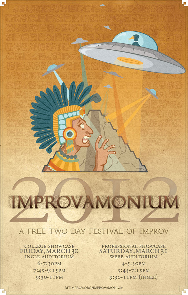 Improv Posters 2011–2012 by Chris Baum at Coroflot.com