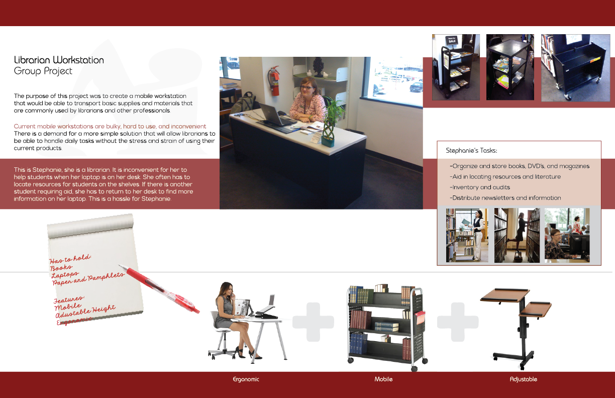 Mobile Librarian Workstation by Jade Caballero at Coroflot.com