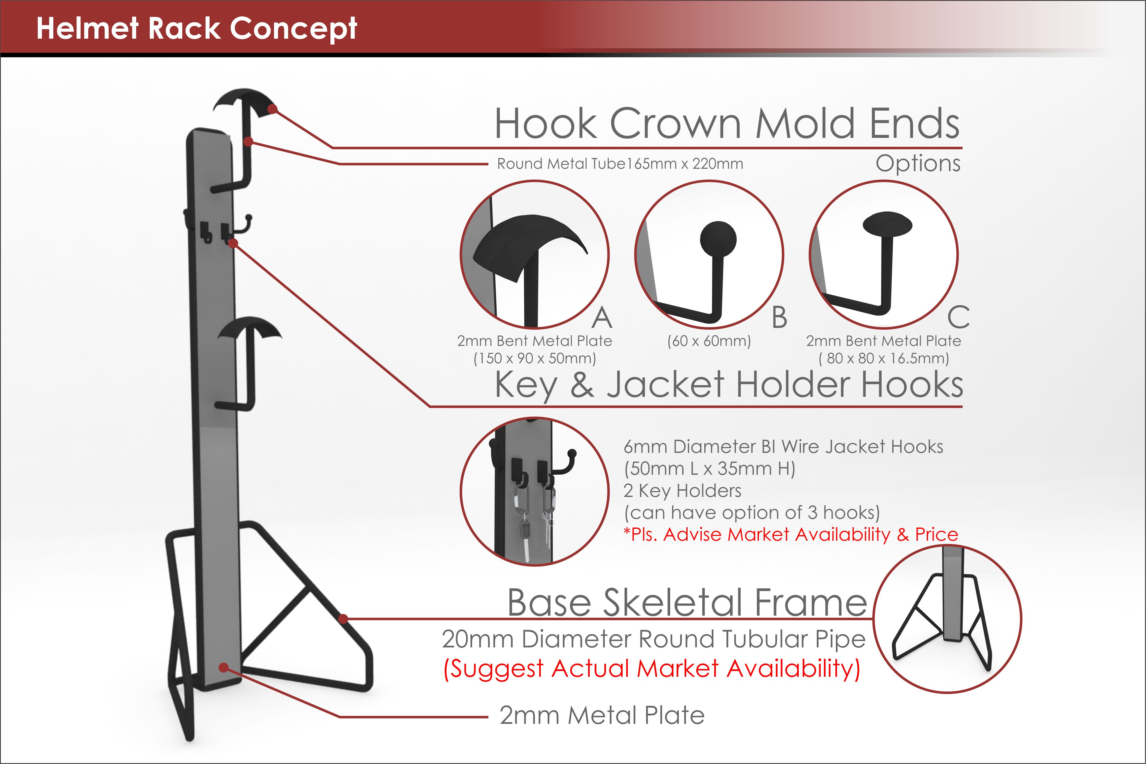 Motorcycle Helmet Rack Concept by Geim Bernard Eran at Coroflot.com