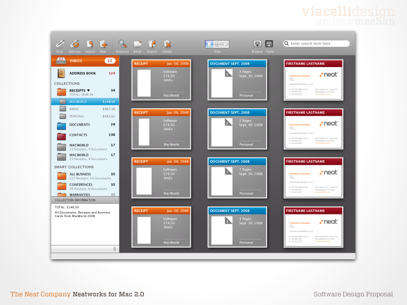 The Neat Company - Neat 5 software by Andrew Meehan at Coroflot.com