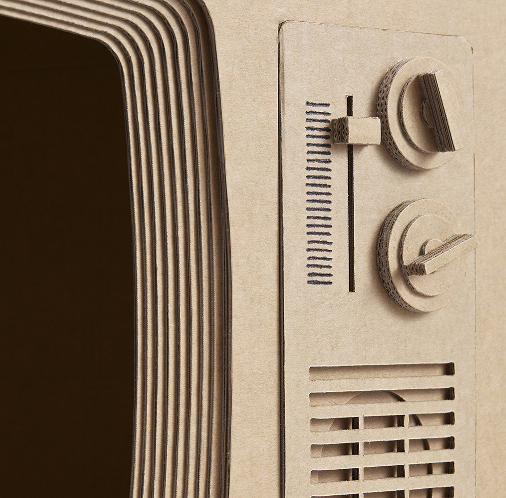 Retro, Cardboard TV by Mat Bogust at Coroflot.com