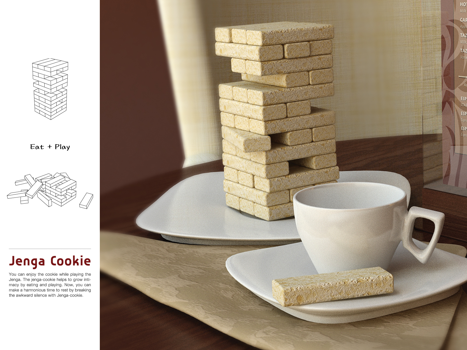 JENGA COOKIE by Kukil Han at Coroflot.com