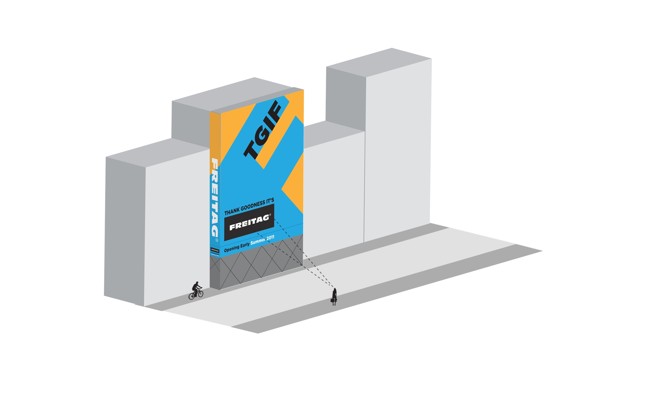 Environmental - Freitag Building Scrim by Kimberly Van Dam at Coroflot.com