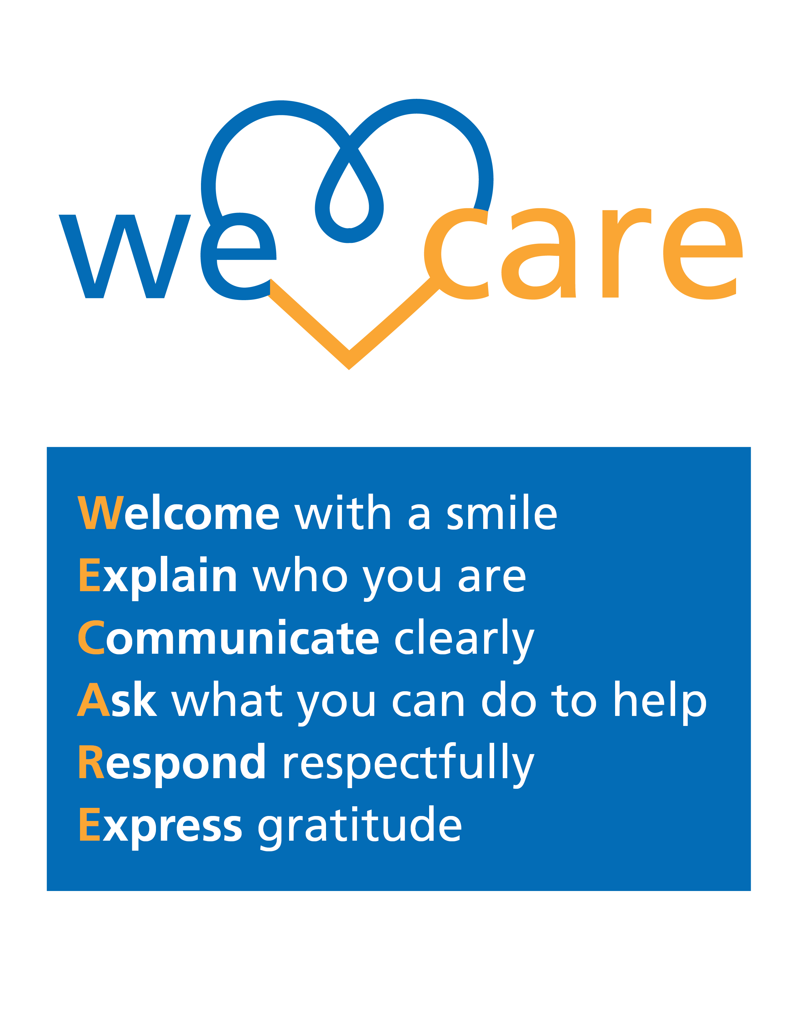We Care Logo by Kate Johnson at Coroflot.com