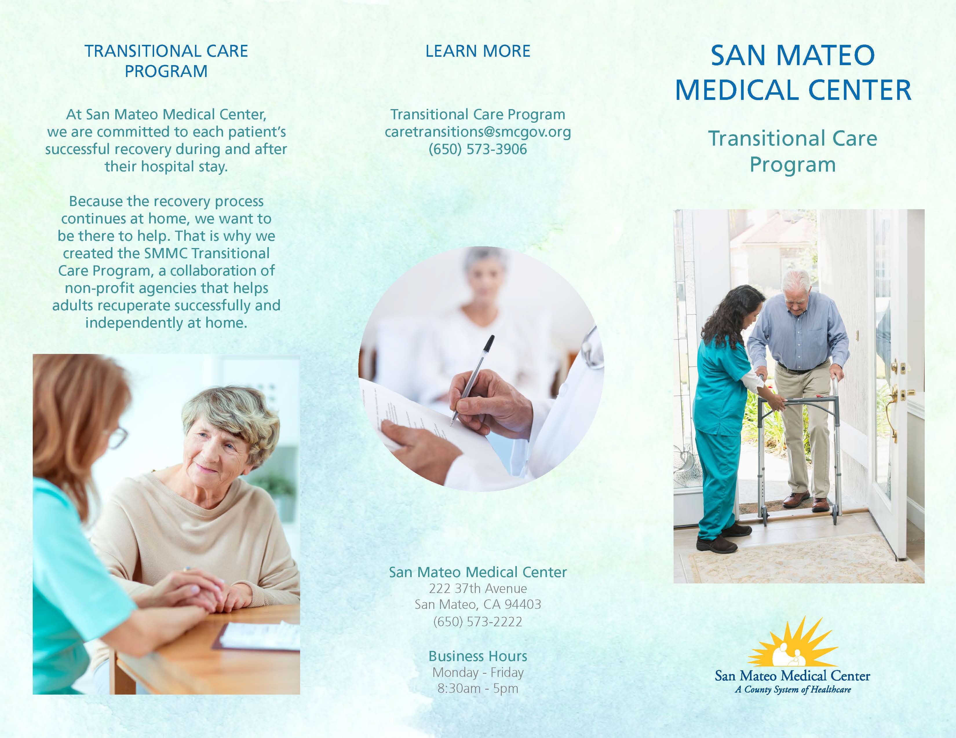 Transitional Care Brochure by Kate Johnson at Coroflot.com