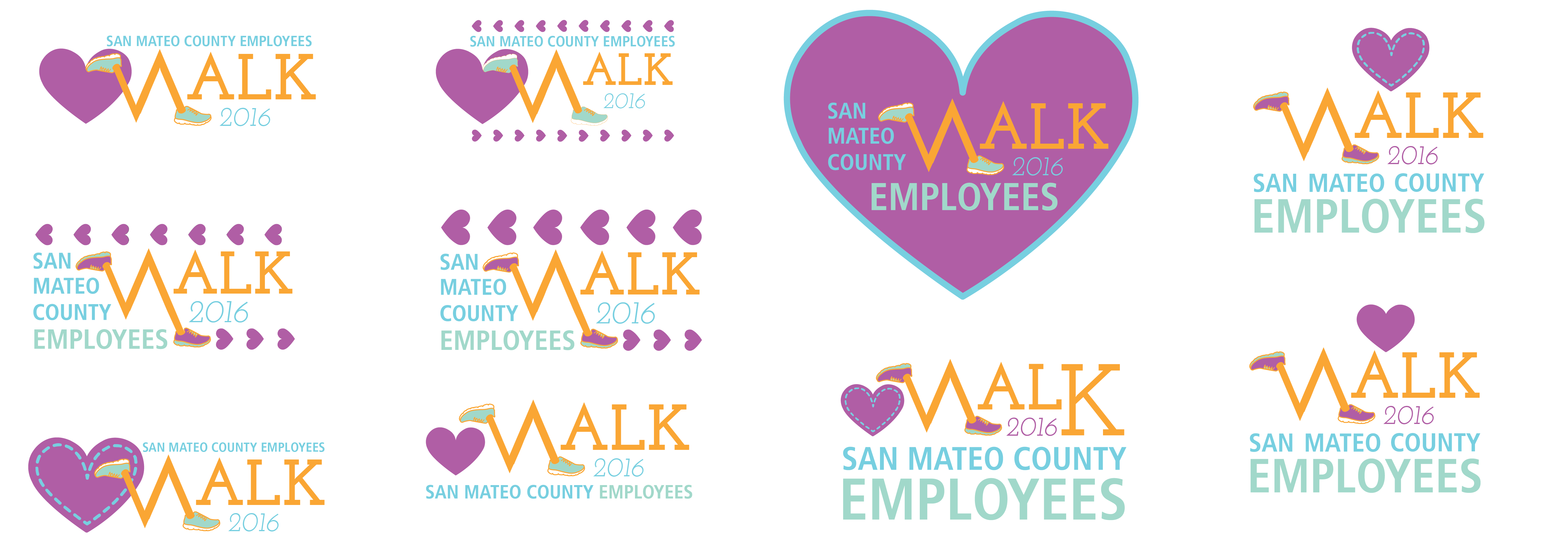 Heart Walk Logo by Kate Johnson at Coroflot.com