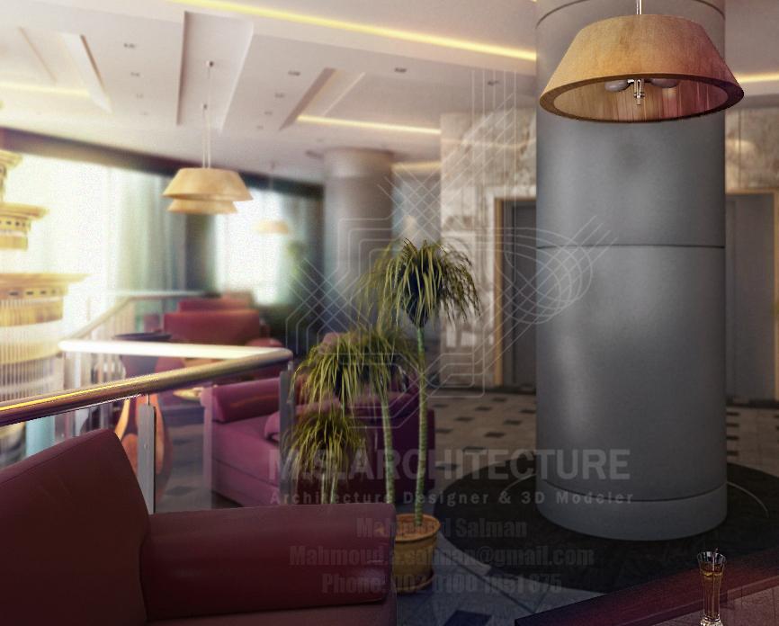 Small Hotel Entrance Lobby Design by Mahmoud Salman at Coroflot.com
