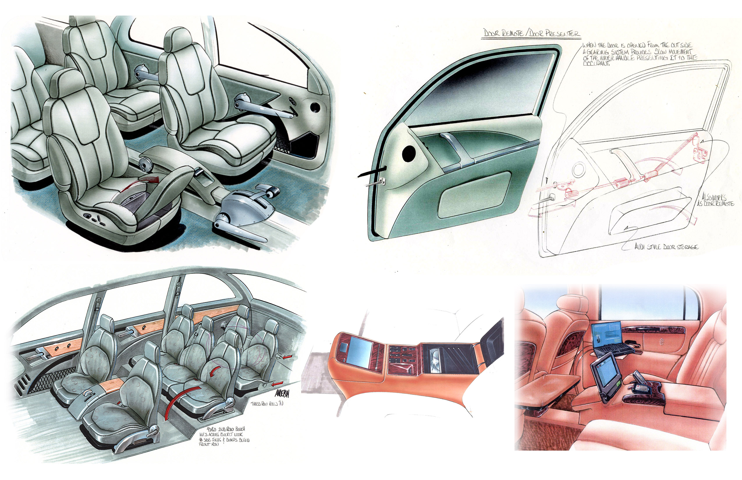 Automotive seats by Rob Anderson at Coroflot.com