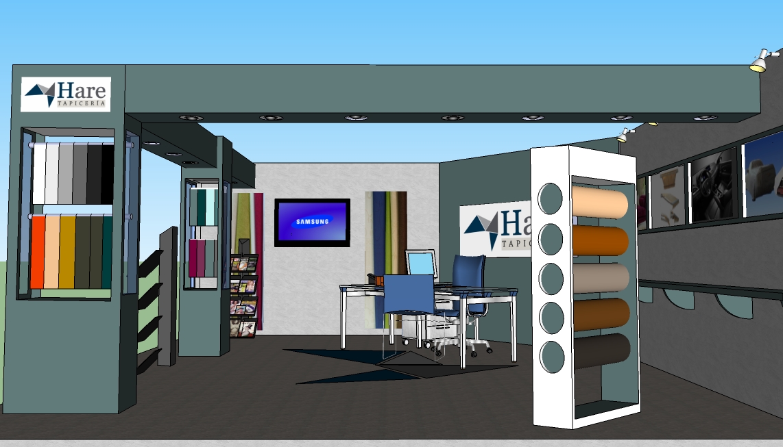 Stands modelados en Sketchup by Noelia Chazarreta at Coroflot.com