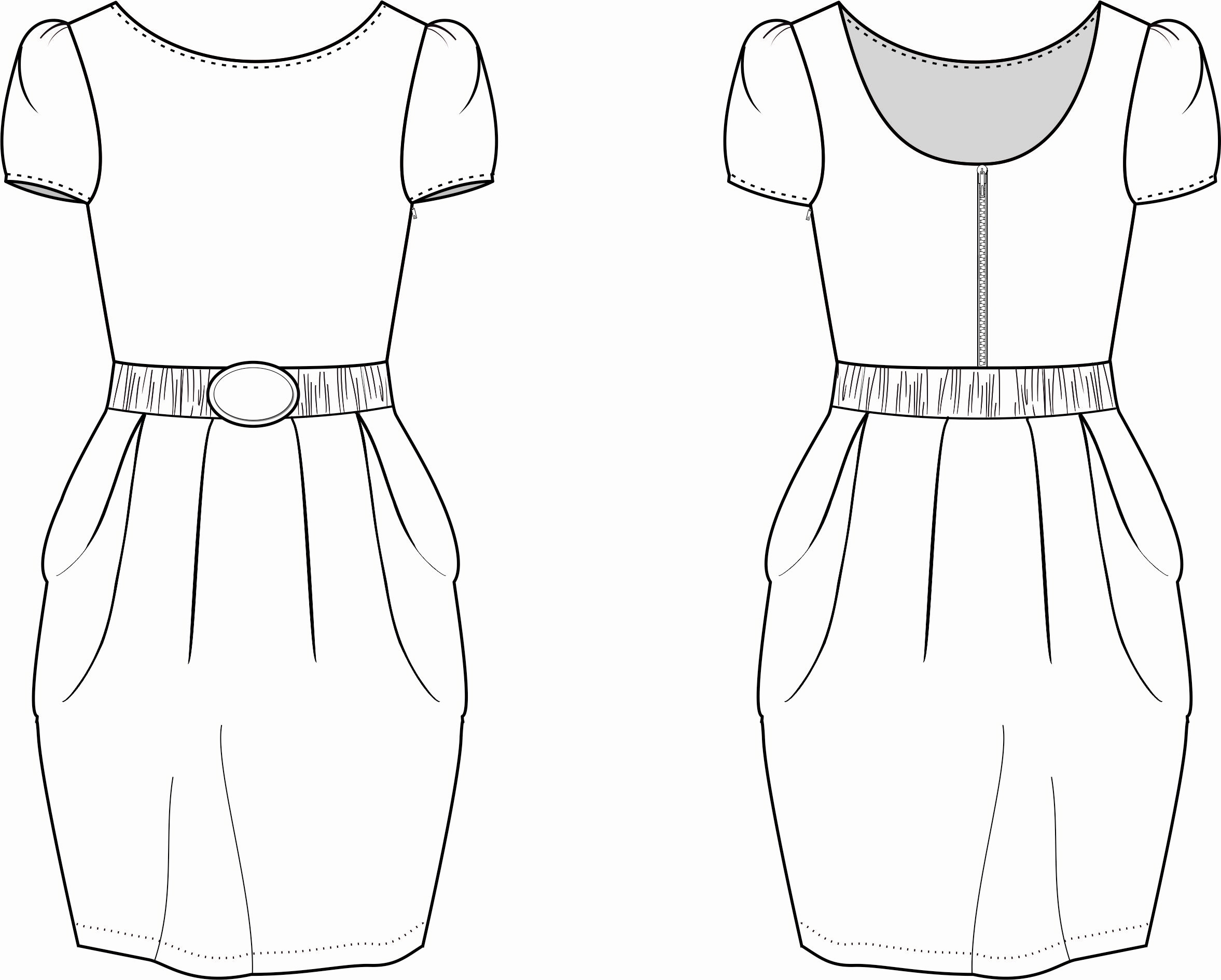 Technical flat sketch and detail drawing with Final samples Pictures by ...