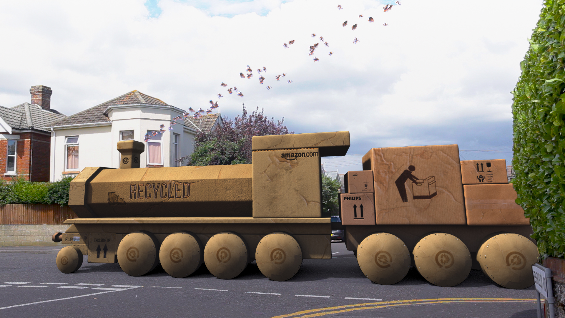 Recycled - The Cardboard Train by Swaminathan Jayaraman at Coroflot.com