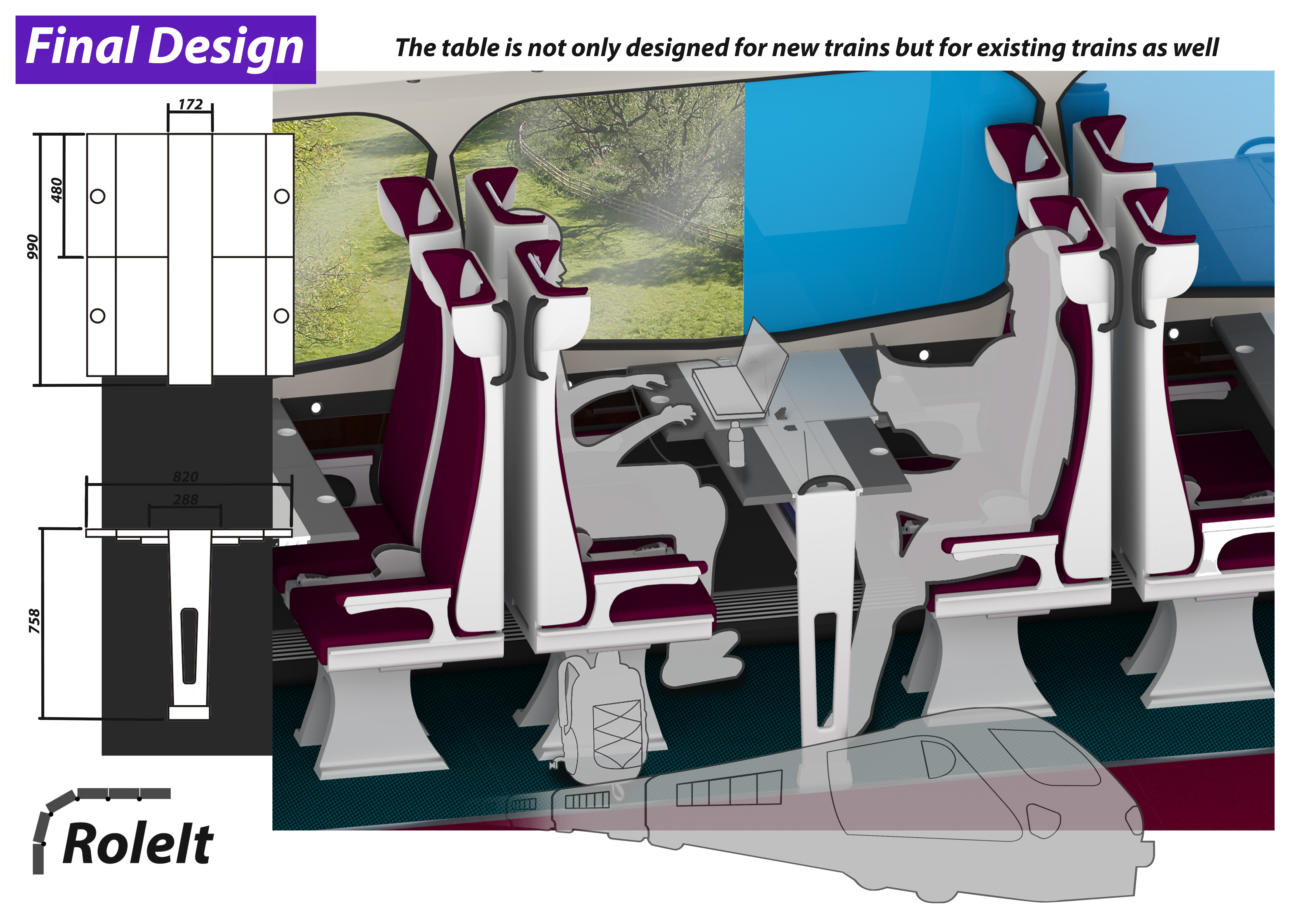 Foldable Train Table by Andreas Hohls at Coroflot.com