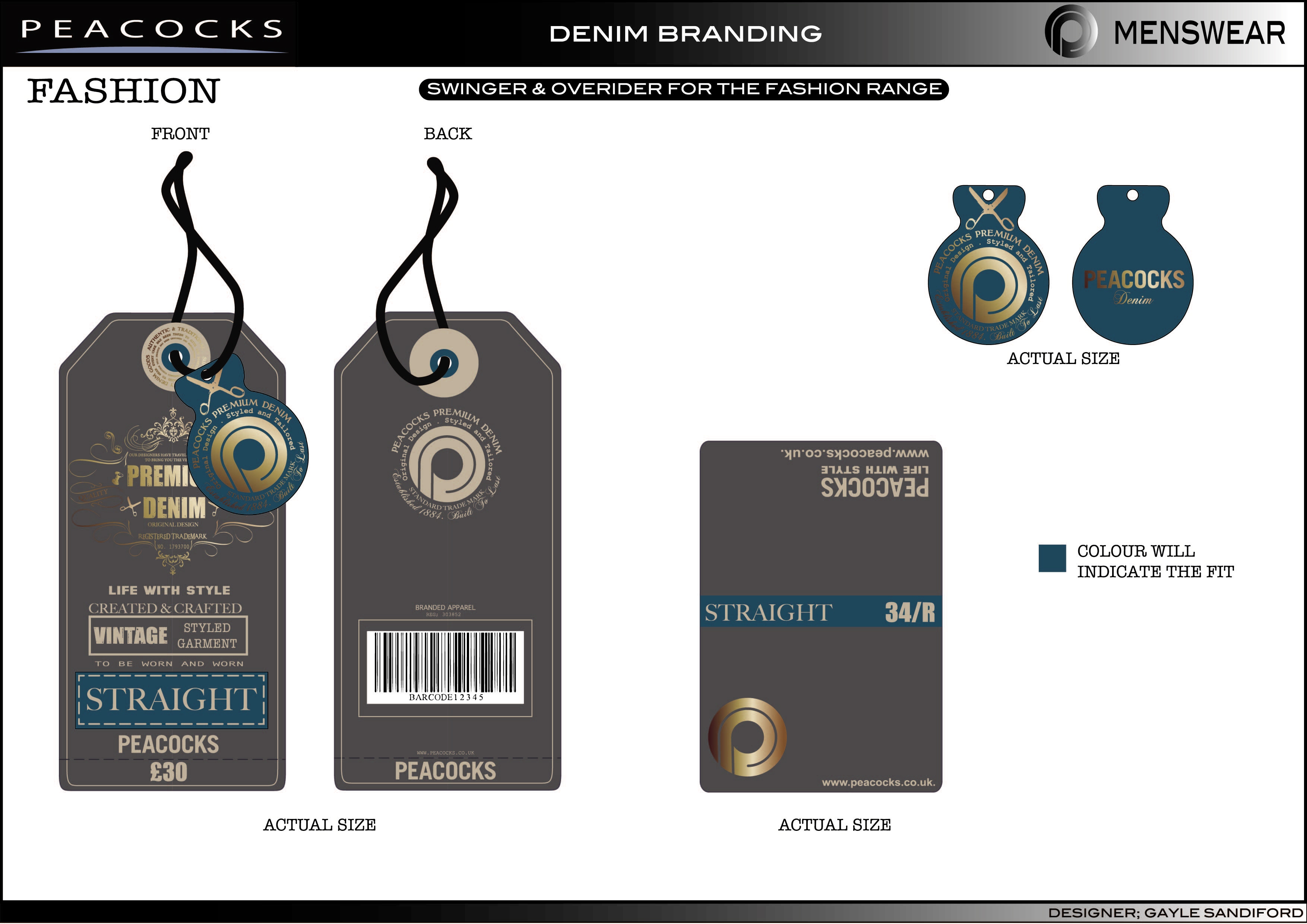 DENIM LABELS & BRANDING mens and ladies by Gayle Sandiford at Coroflot.com