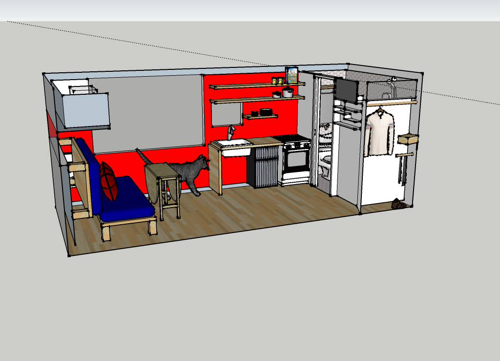 Tiny House Design (SketchUp) by Chase Bailey at Coroflot.com