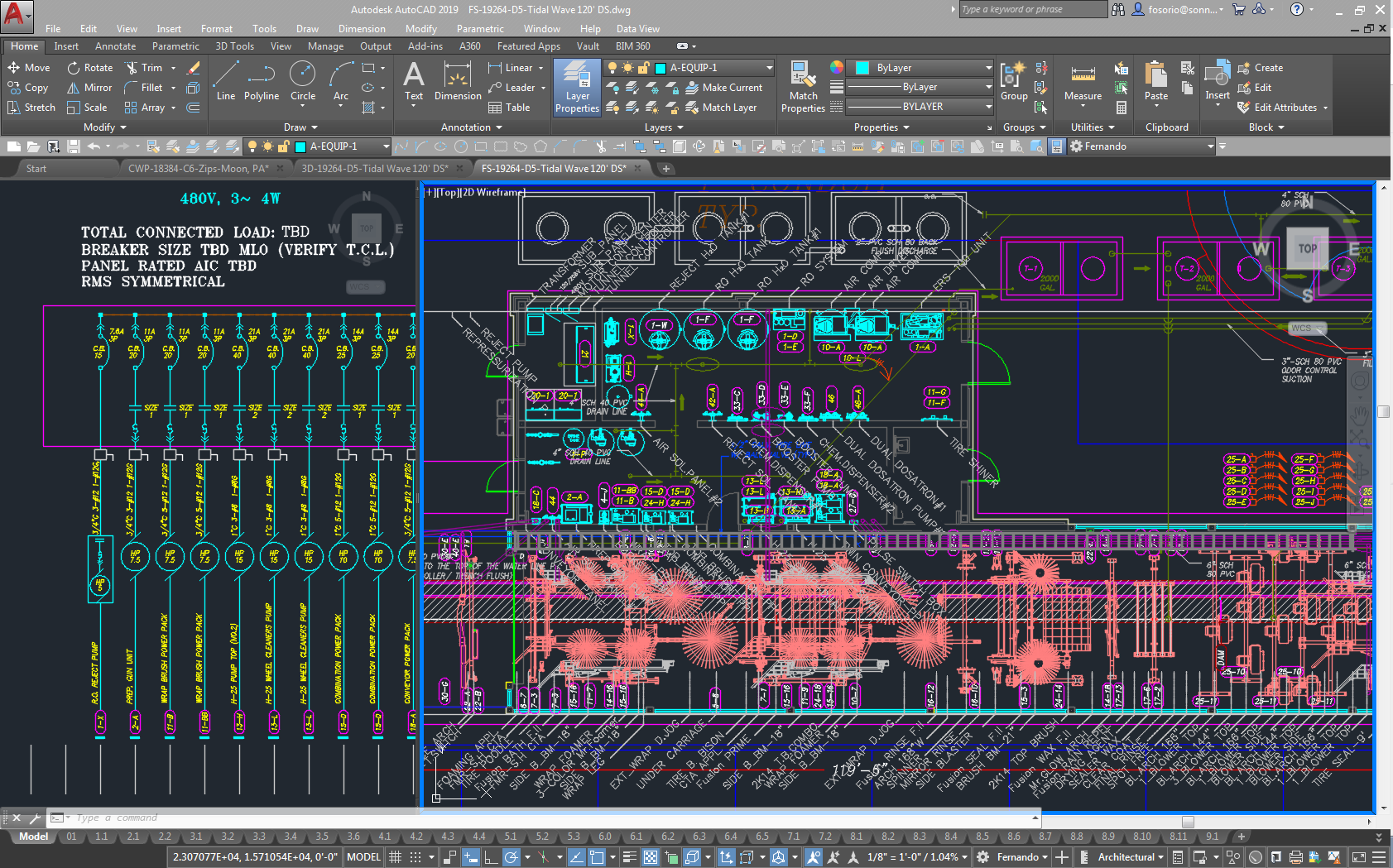 2D AutoCAD schematics by Fernando Osorio at Coroflot.com