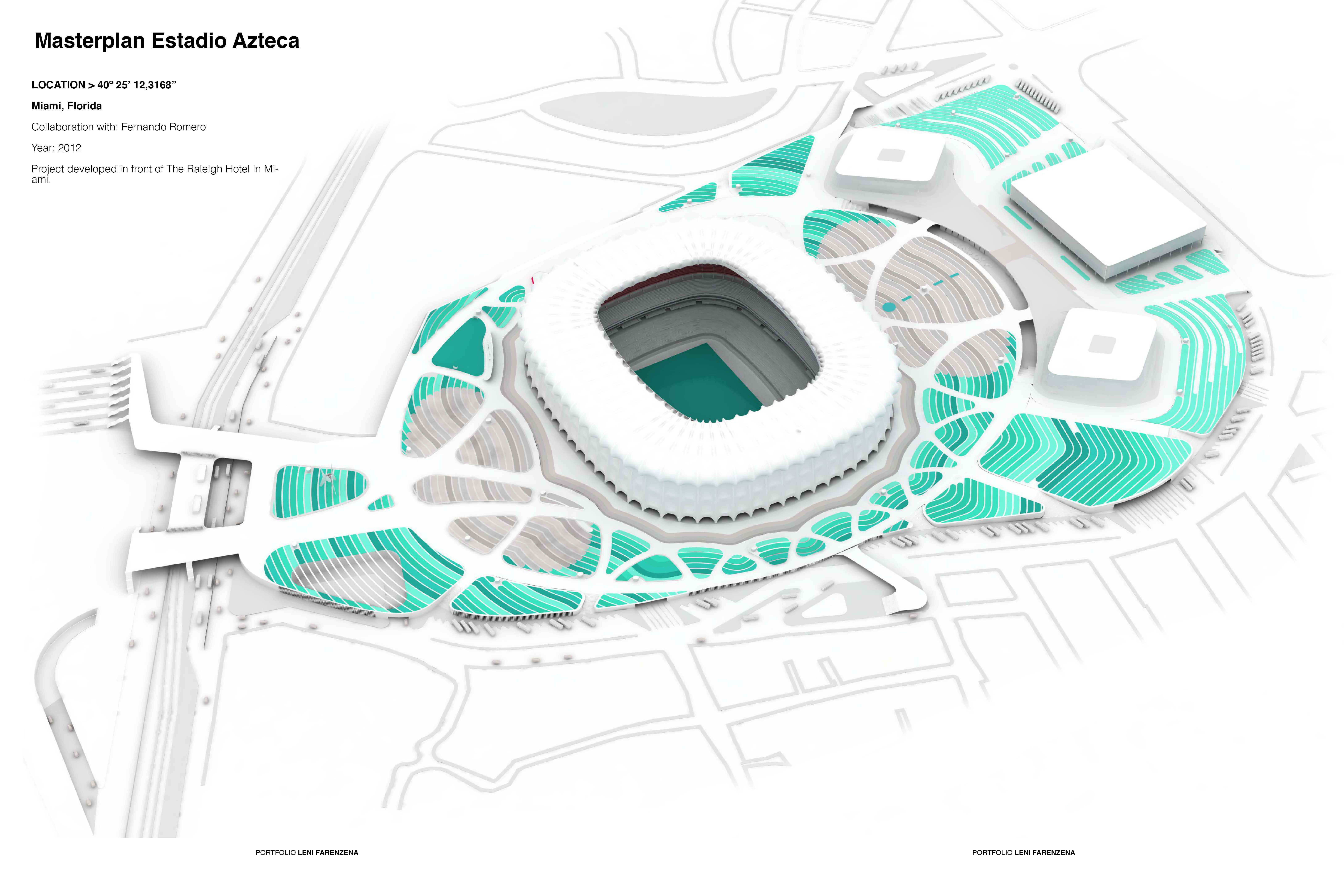 Estadio Azteca Masterplan by leni farenzena at Coroflot.com