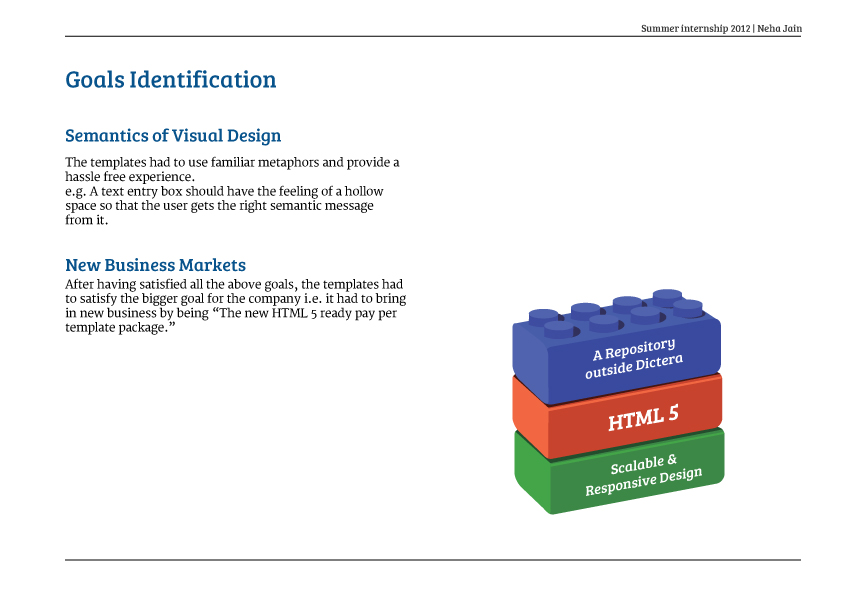 Template Design for E-learning Modules by Neha Jain at Coroflot.com