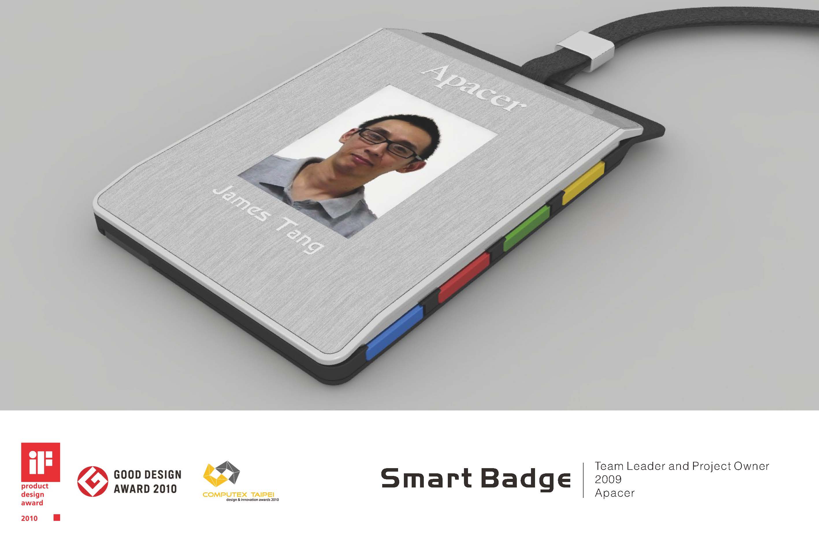 Smart Badge by James Tang at Coroflot.com