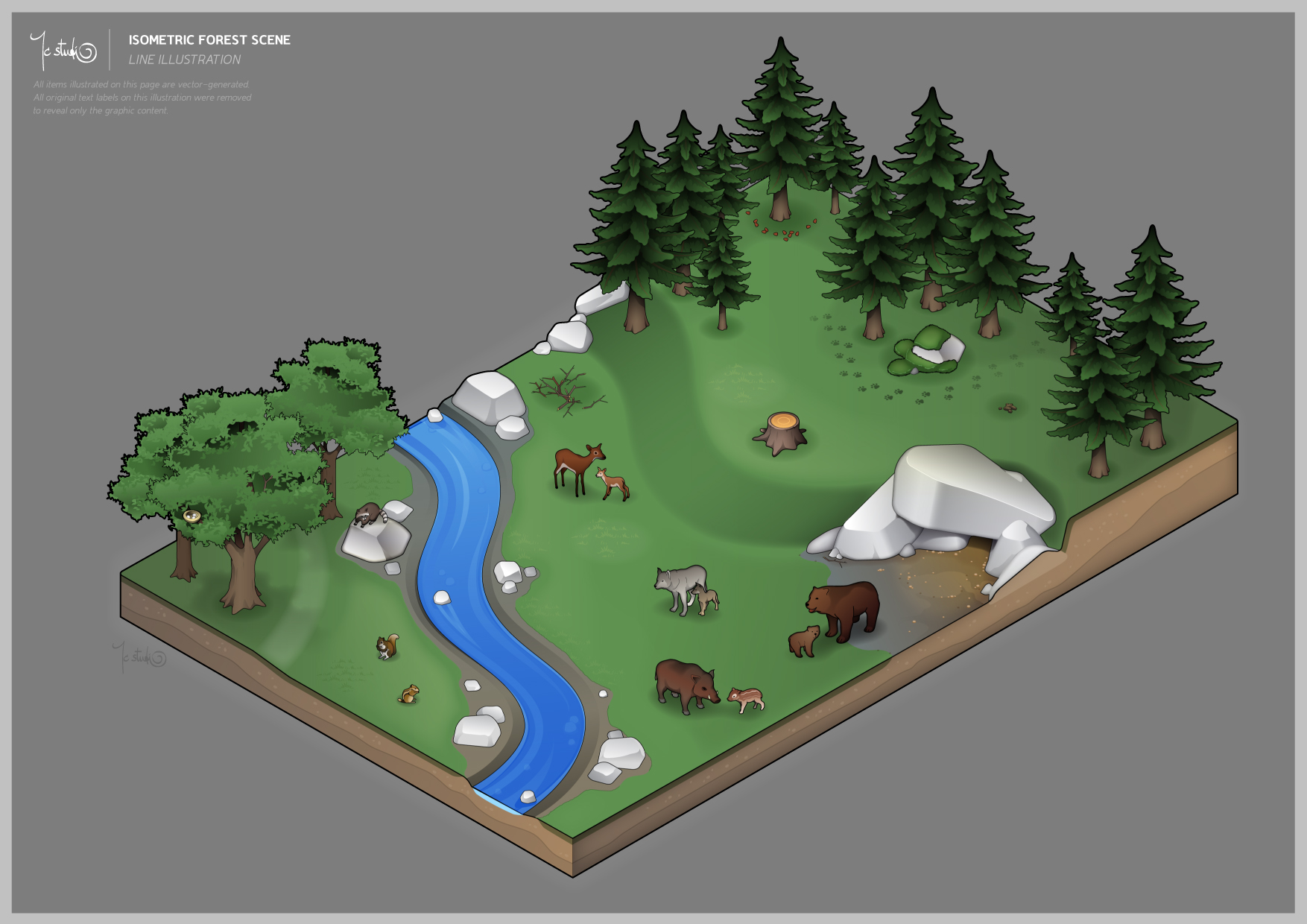 Isometric Scenes by Enache Cristian at Coroflot.com