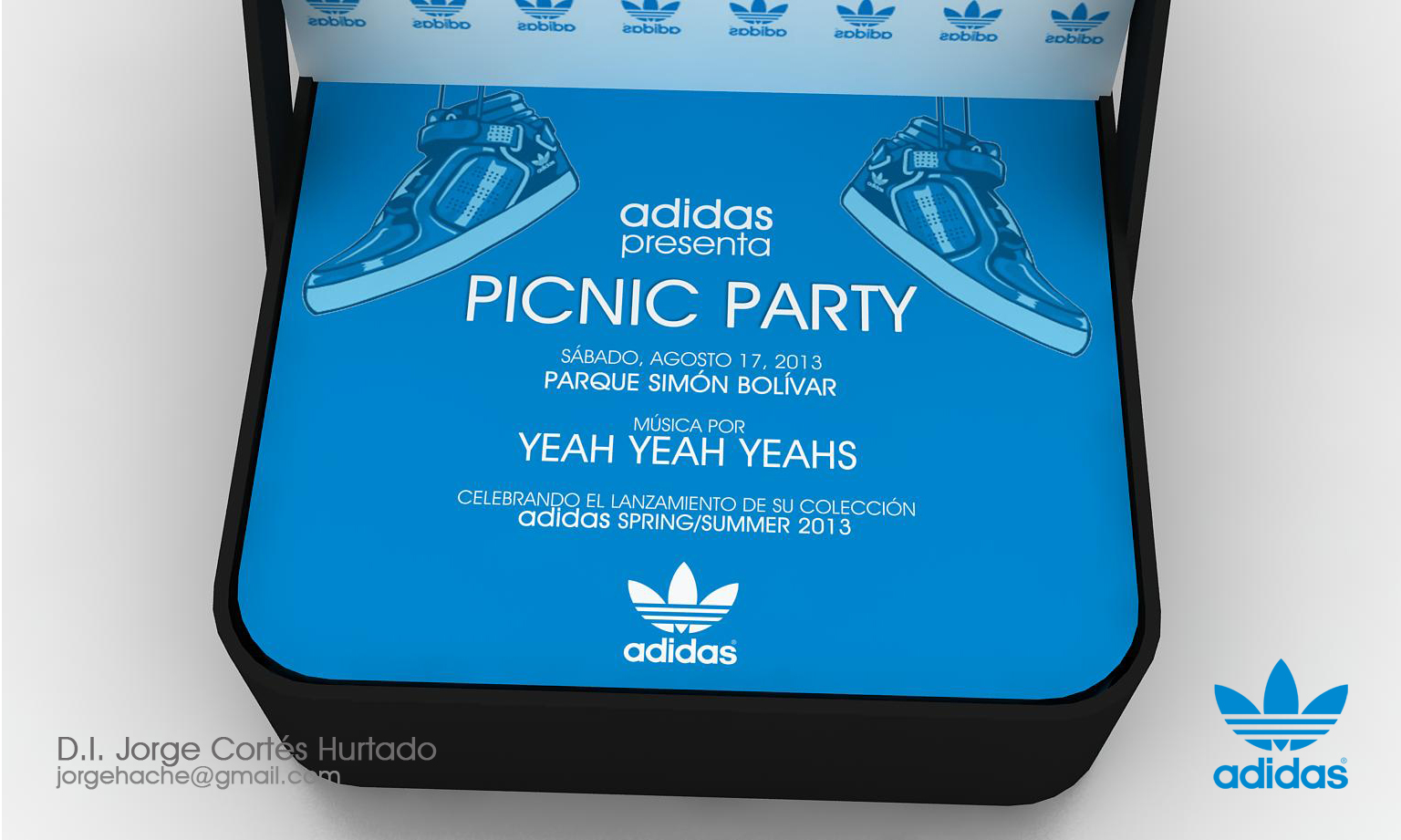 Adidas Picnic Party Invitation by Jorge Cortés at Coroflot.com