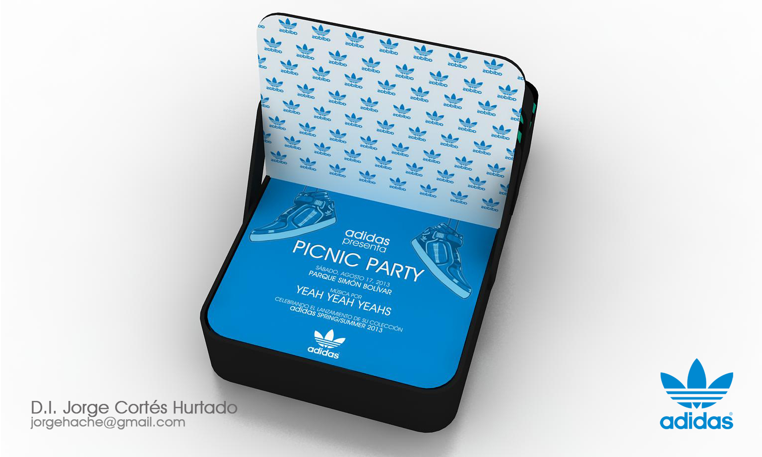 Adidas Picnic Party Invitation by Jorge Cortés at Coroflot.com