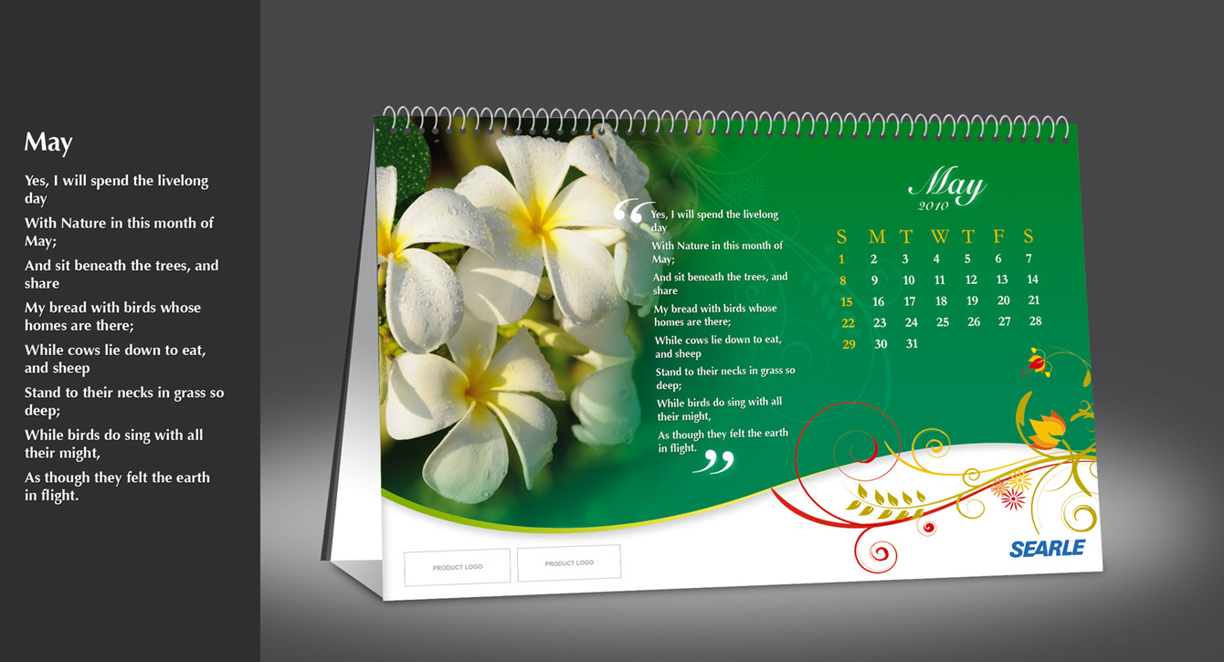 Pharma Table Calendar by Ubaid Atiq at Coroflot.com