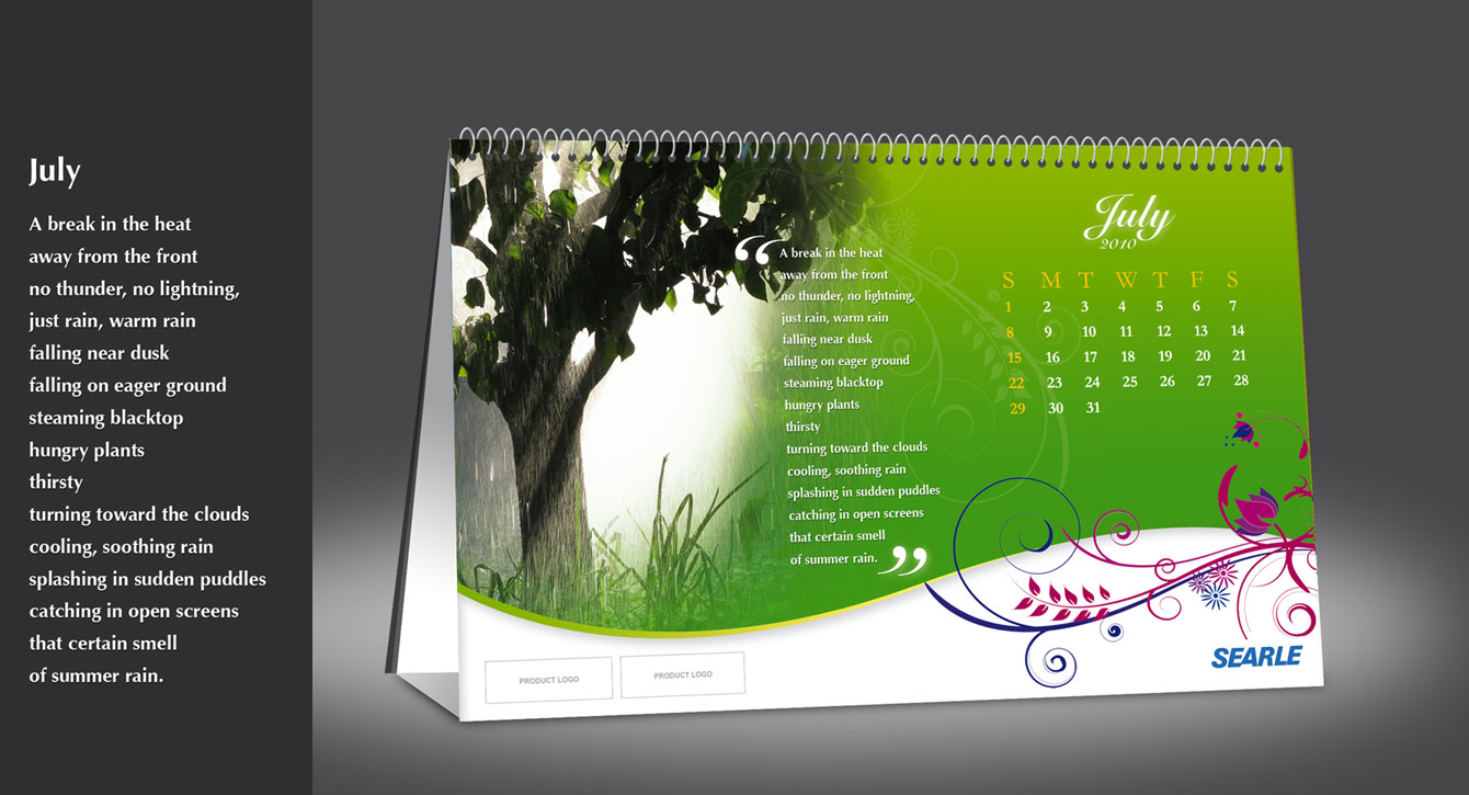 Pharma Table Calendar by Ubaid Atiq at Coroflot.com
