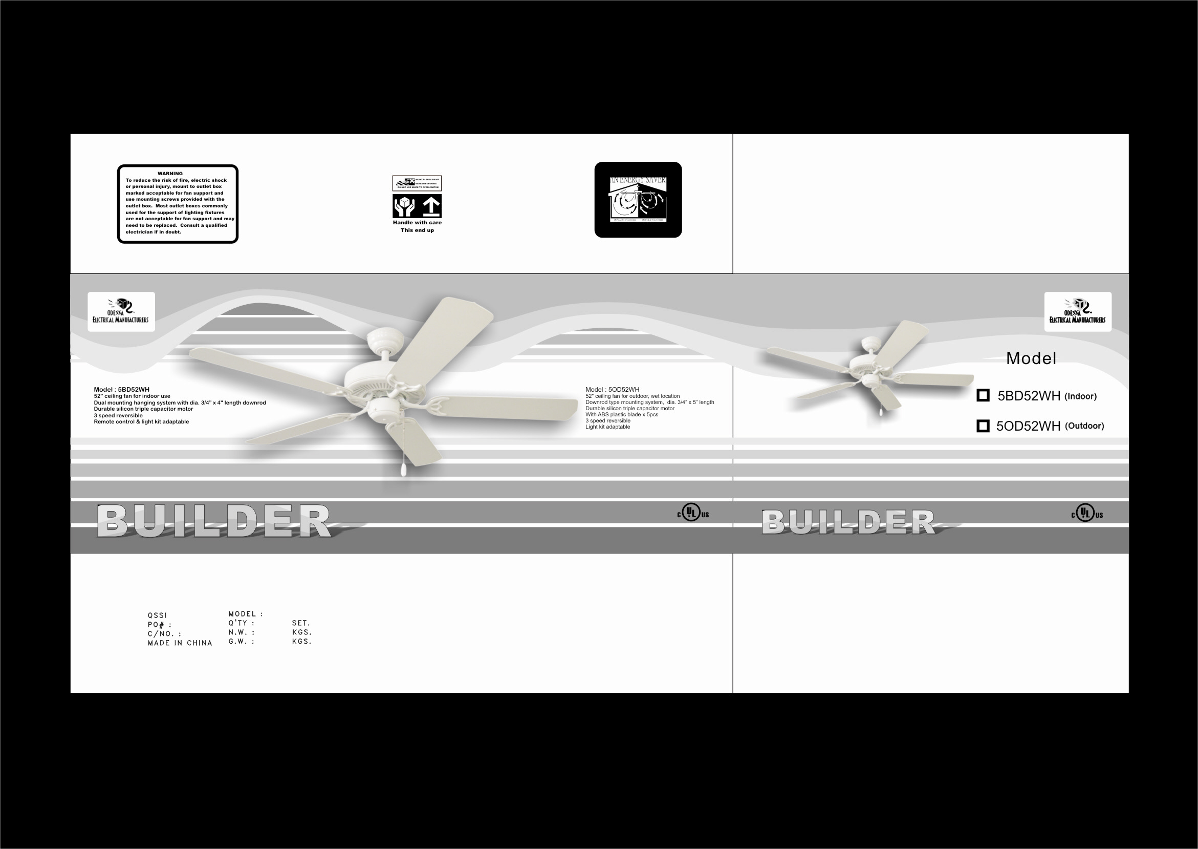 carton design for ceiling fan by Peter Chen at Coroflot.com