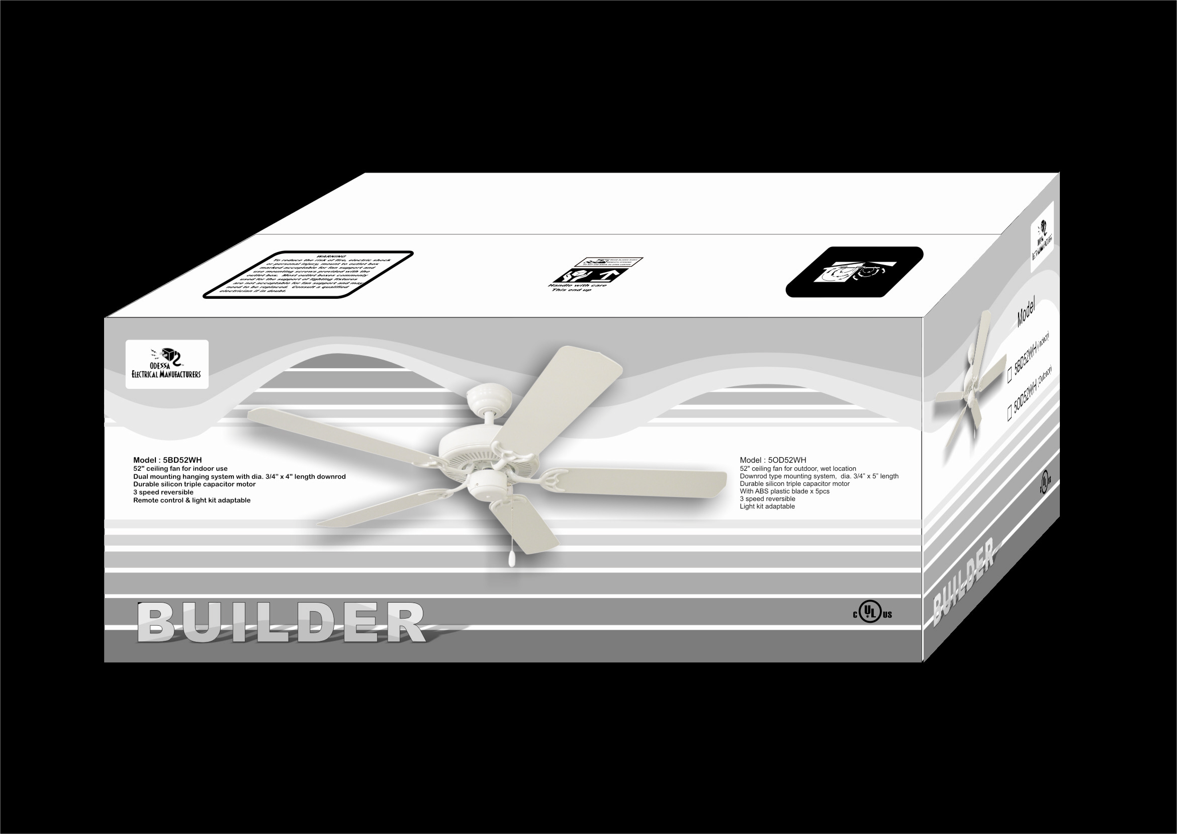 carton design for ceiling fan by Peter Chen at Coroflot.com