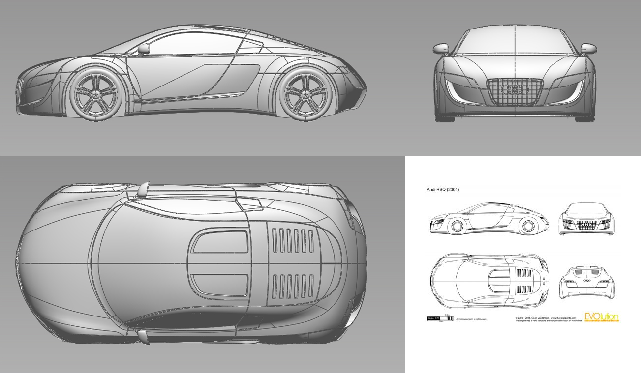 AUDI RSQ Practice Model by Jia-Ruei Lin at Coroflot.com