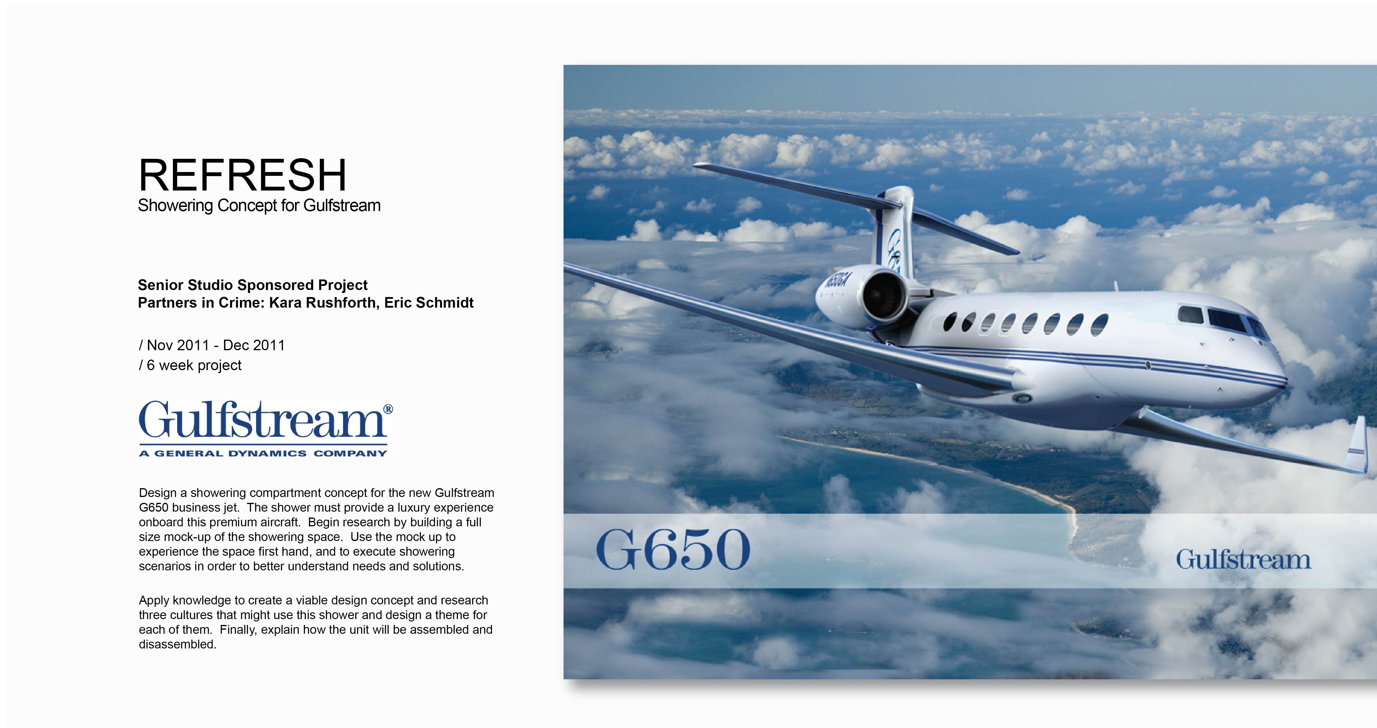 Gulfstream G650 Shower Compartment by Greg VanderPol at Coroflot.com