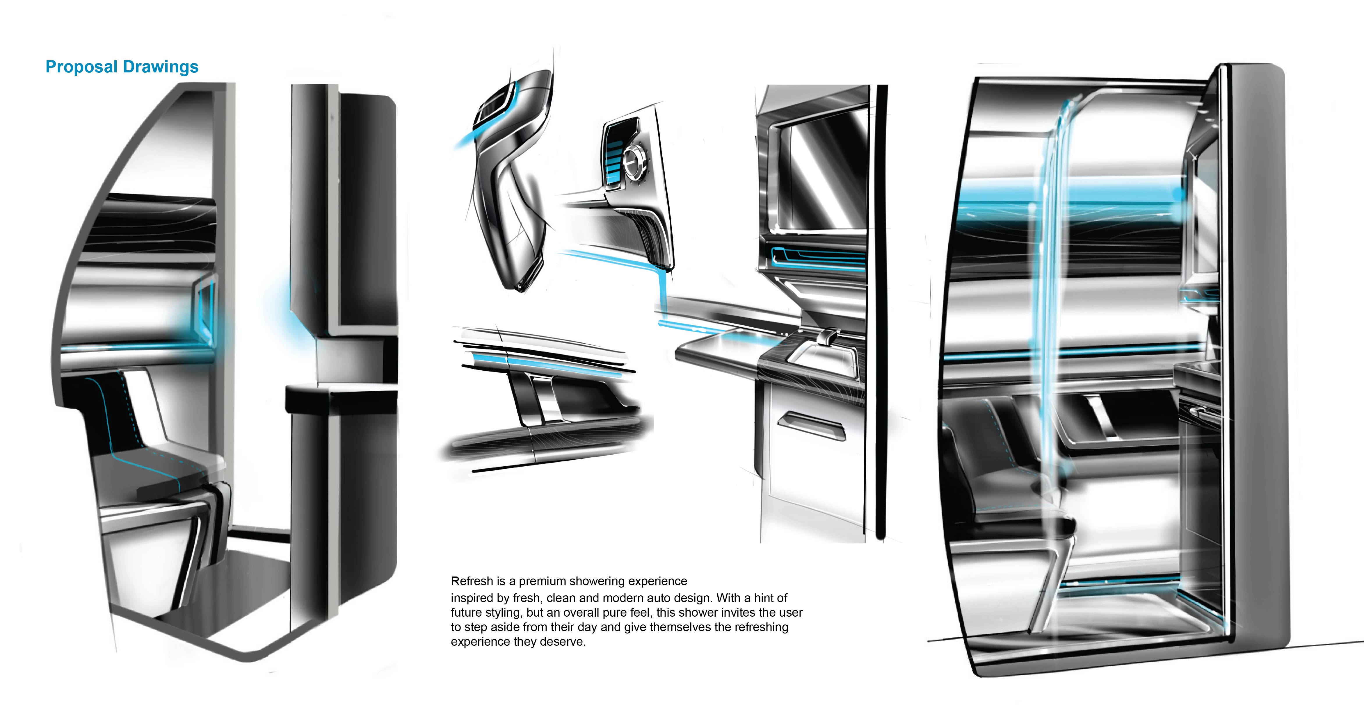 Gulfstream G650 Shower Compartment by Greg VanderPol at Coroflot.com