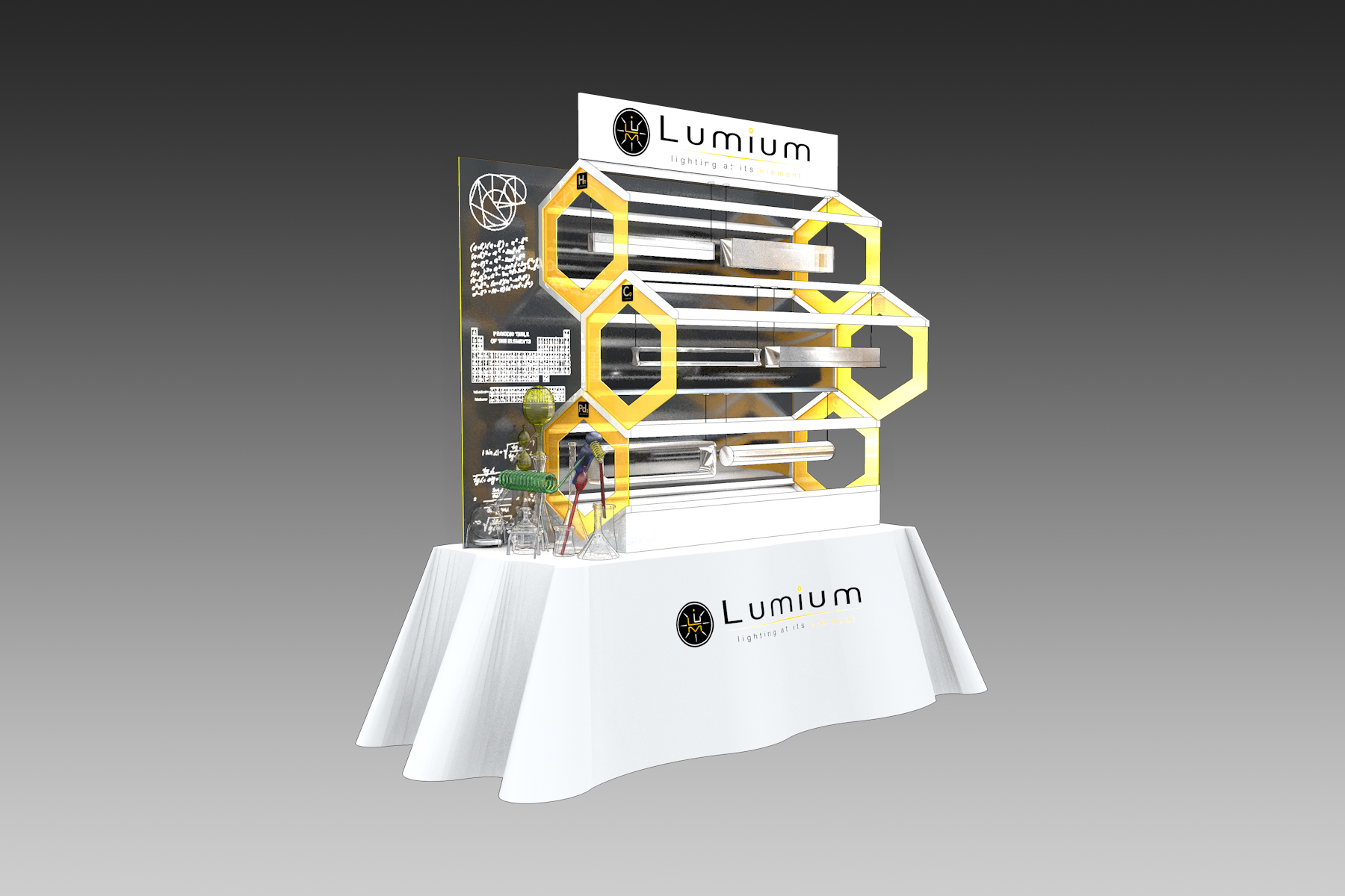 Lumium Lighting/Ecosense Tabletop Display by Jamie Guzik at Coroflot.com