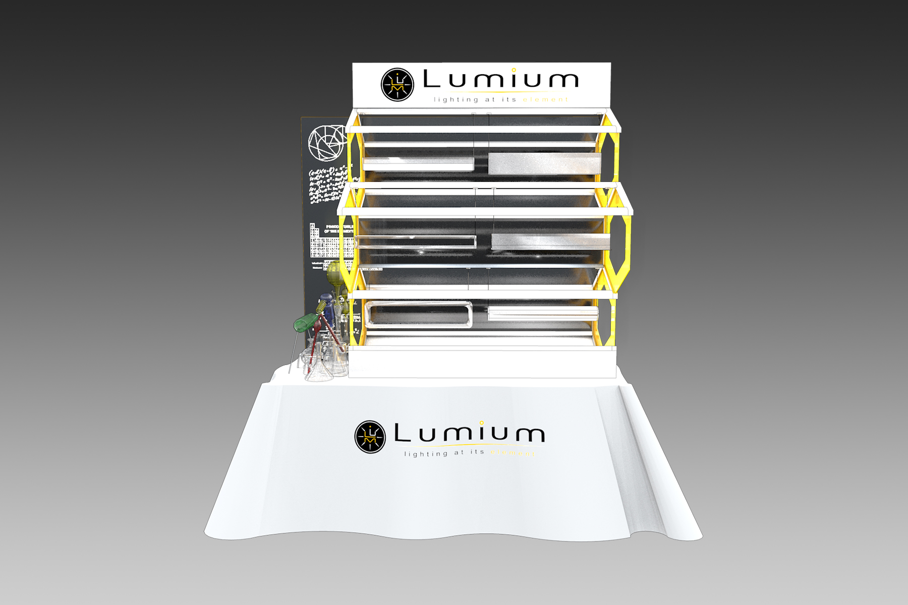 Lumium Lighting/Ecosense Tabletop Display by Jamie Guzik at Coroflot.com