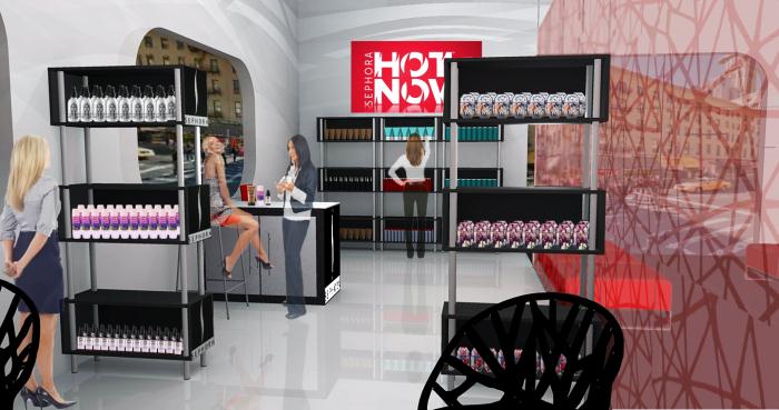 Sephora Pop Up Store by Samantha Shipley at Coroflot.com