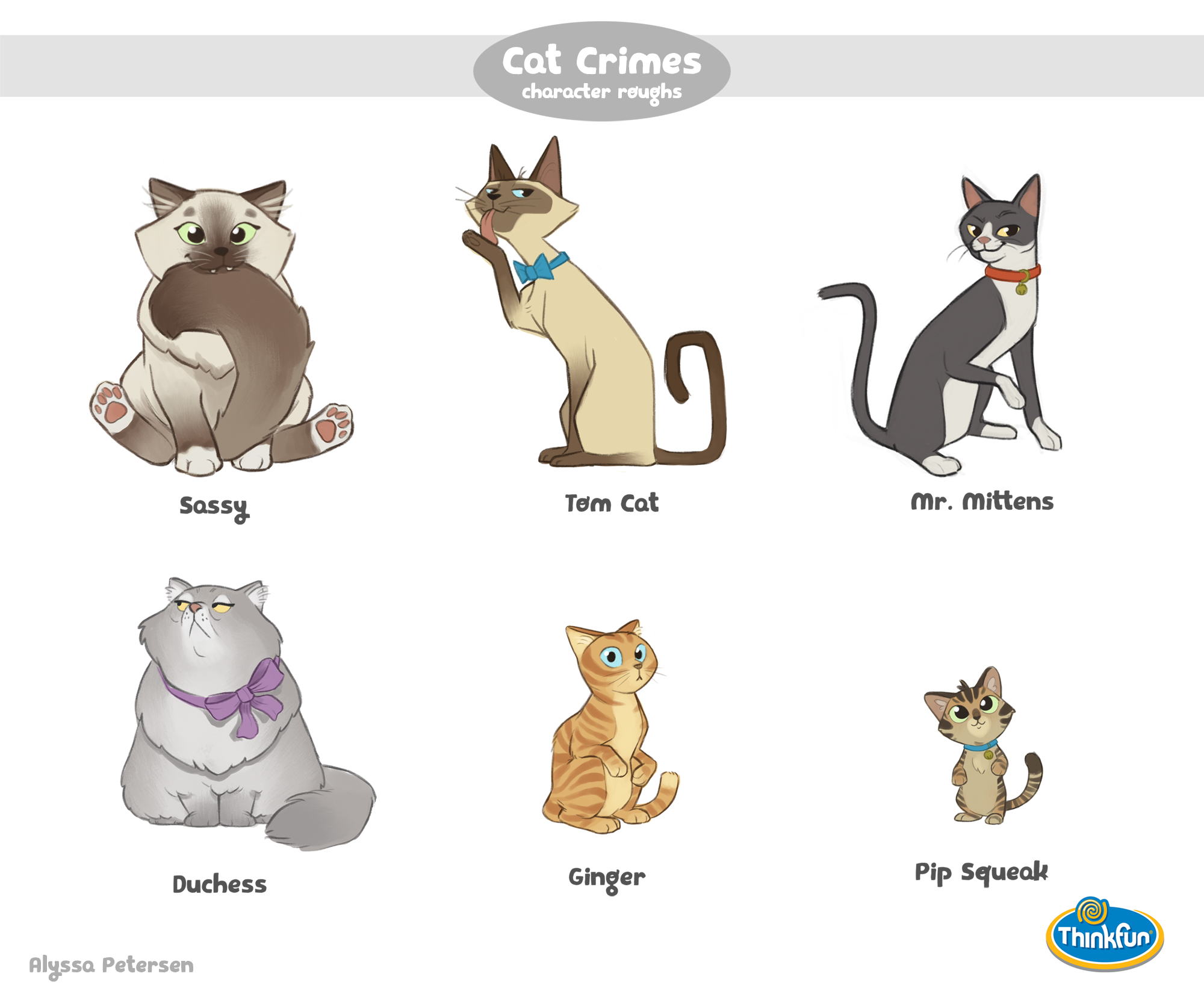 Cat Crimes by Kathy Beyerle at Coroflot.com