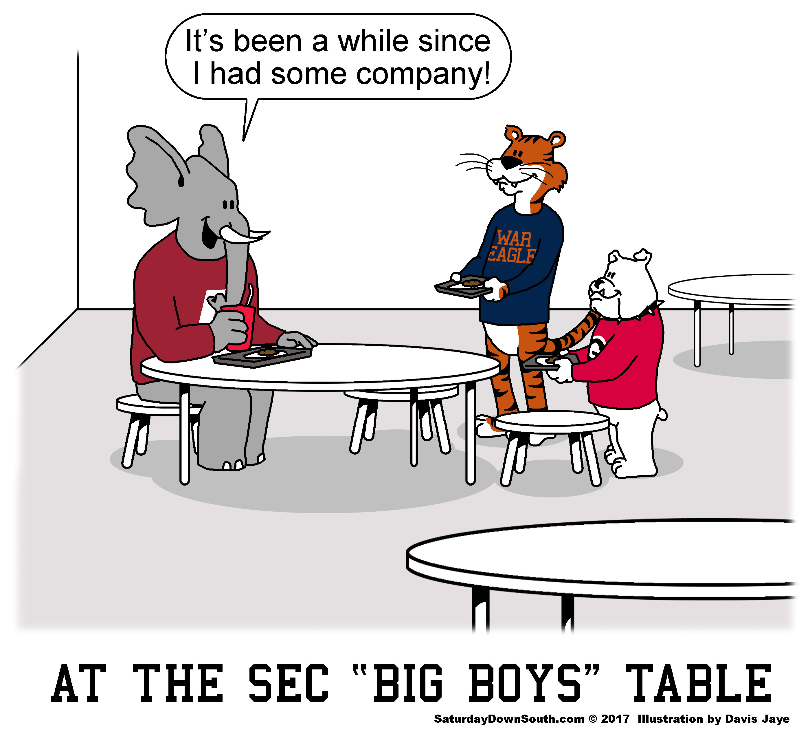 SEC Football Cartoons by Davis Jaye at Coroflot.com